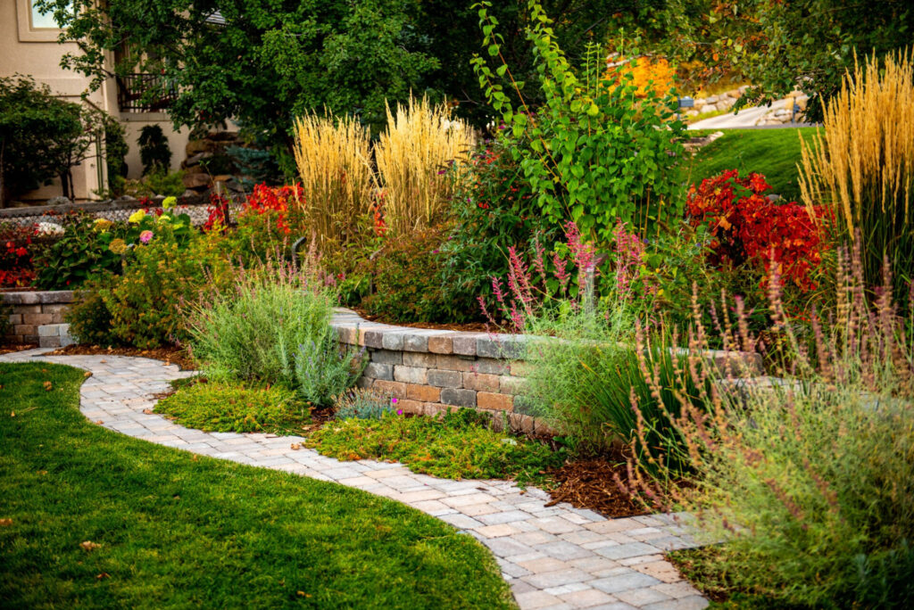 ivybrook-26- block retaining wall- pavers- plants » Colorado Stoneworks ...